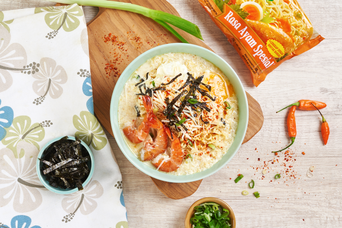 Indomie Soup with Milk and Cheese – Indomie